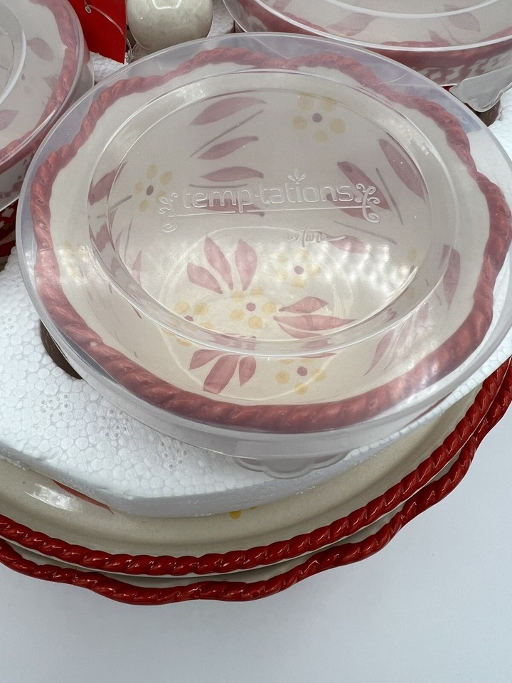 Temp-tations by Tara Old World Bakeware 6-Piece Baking Set Red | eBay