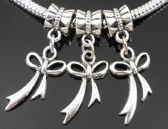 Wholesale 100 Tibetan Silver Mix Bulk Lots Dangle Charms Fit Bracelet ...