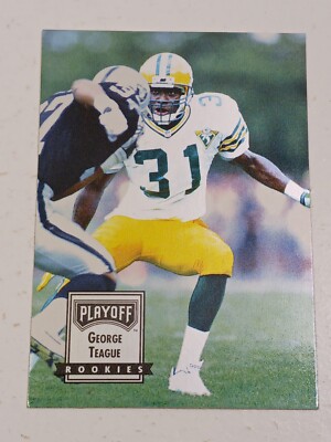 George Teague Green Bay Packers 1993 Playoff Rookie Card #130 | eBay