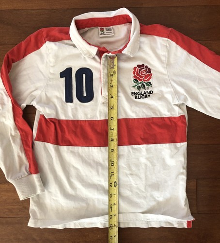 ENGLAND RUGBY RFU 2011 Long Sleeve Jersey Junior 9-10yrs. Number 10 | eBay