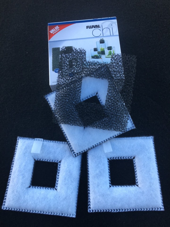 (5x) Fluval Chi Filter Foam Pad Combo Pack Fish Aquarium Aquatics 5gal ...