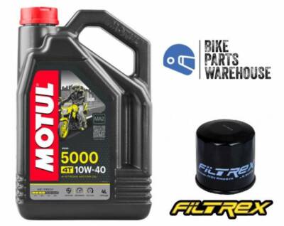 KAWASAKI ZX6R ZX636 2004 B2H Filtrex Oil Filter Semi-Synthetic MOTUL ...