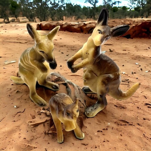 1960s Hard Plastic Mob of Kangaroos - C146 | eBay Australia