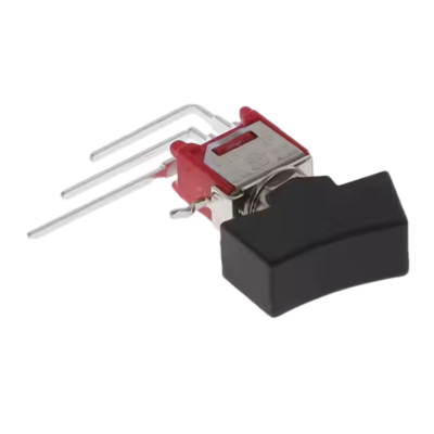 400MSP1R6BLKM71QE Switch Rocker SPDT 3A 120V Through Hole, Right Angle ...