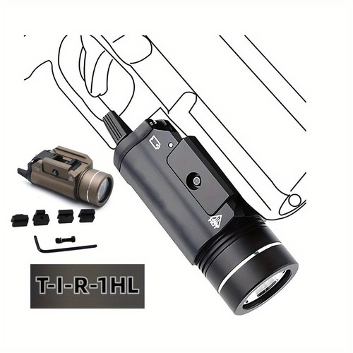 TRL-1HL 1000 Lumens Tactical Flashlight-High-Powered LED Gun Light with ...