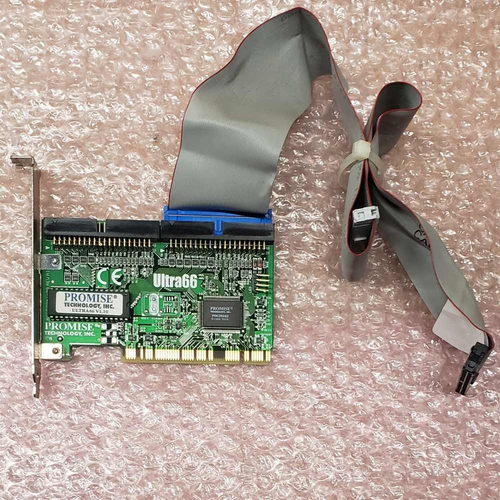 Promise Ultra66 PCI EIDE host adapter, BIOS & 80-wire 40-pin IDE cable ...