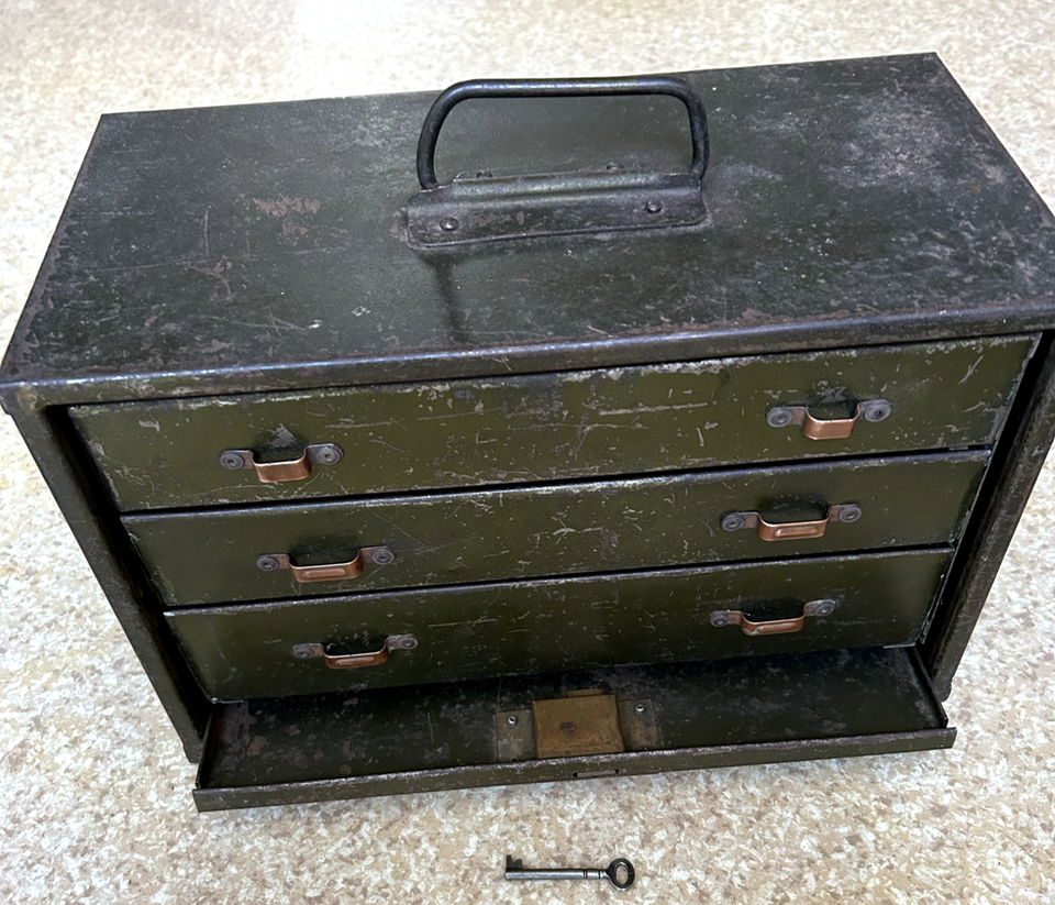 Vintage metal engineers tool chest | eBay UK