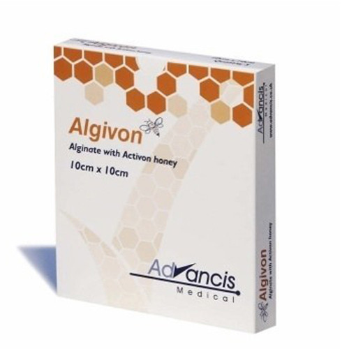 Algivon 10x10cm Alginate Dressing Impregnated With 100 Manuka Honey 5 ...