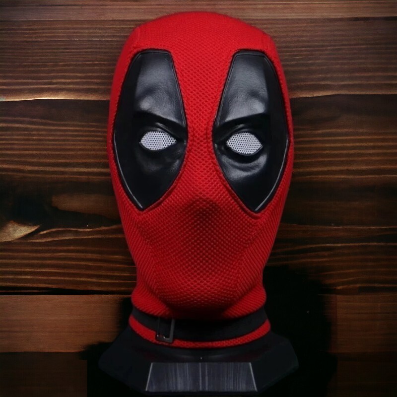 Handcrafted Nylon Deadpool Mask Cosplay Costume Prop Movie Replica Red ...