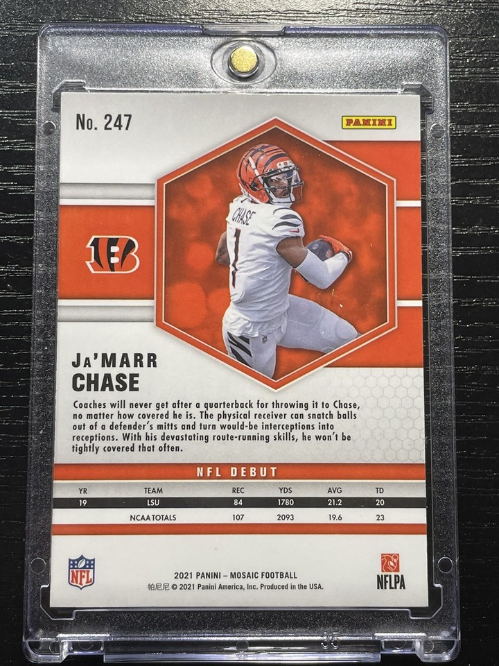 🔥Jamar Chase. NFL DEBUT. RC. Chrome. 2021 Panini Mosaic Football.#247🔥 | eBay