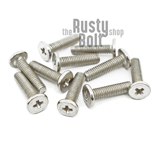 M3 x 12mm, Phillips Wafer Flat Head Screws, Stainless, Computer, Laptop ...