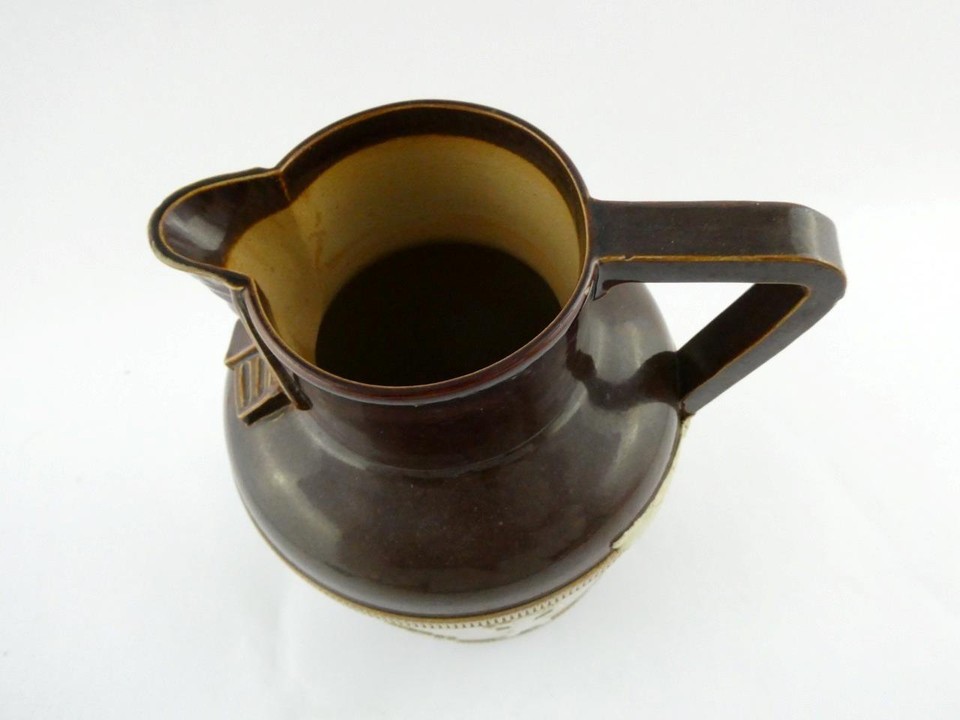 Antique Royal Doulton Lambeth Pitcher Egyptian Revival Style Small CHIP ...