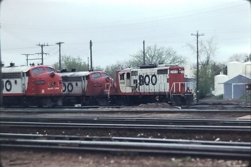 1978 Soo Line Railroad Train Engine Versions Slide Triple Three Lined ...