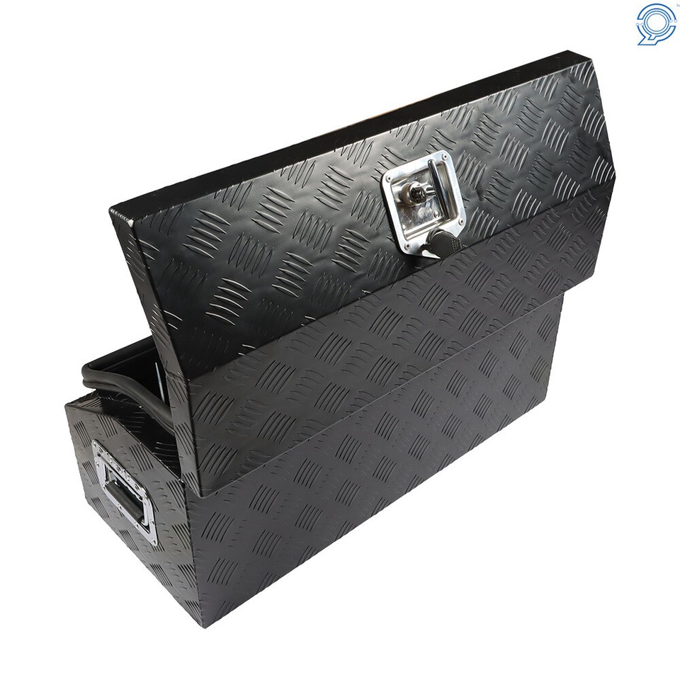 30in Black Aluminum Truck Tool Box Storage for Pickup Trailer Garage ...