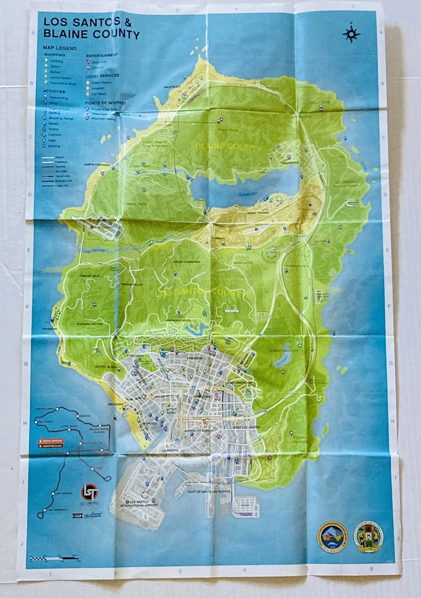 Los Santos Gta V Map