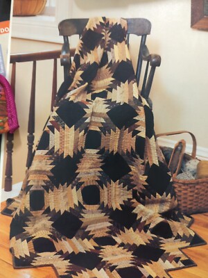 Intermediate level Pineapple Quilt pattern Download Twin size 68 sq ...