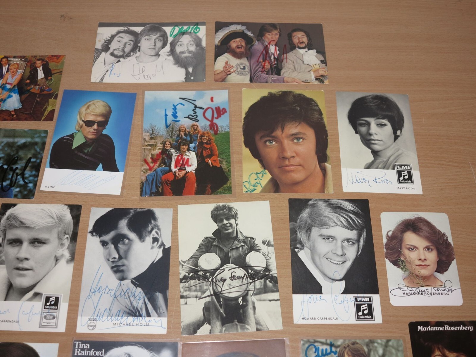 33 X Original Autograph Singer Photo Postcards 50/60er Years Like New ...