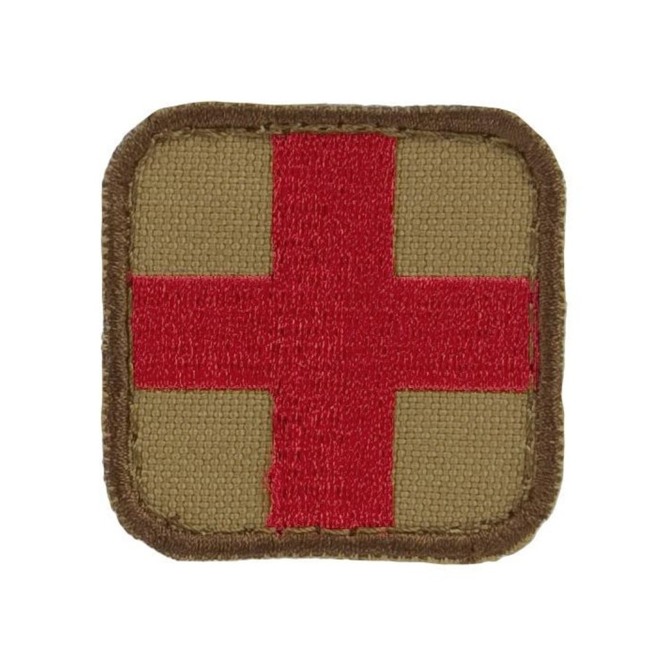 Medic Patch EMBROIDERED First Aid EMT Paramedic Responder Red Cross Hook Loop | eBay
