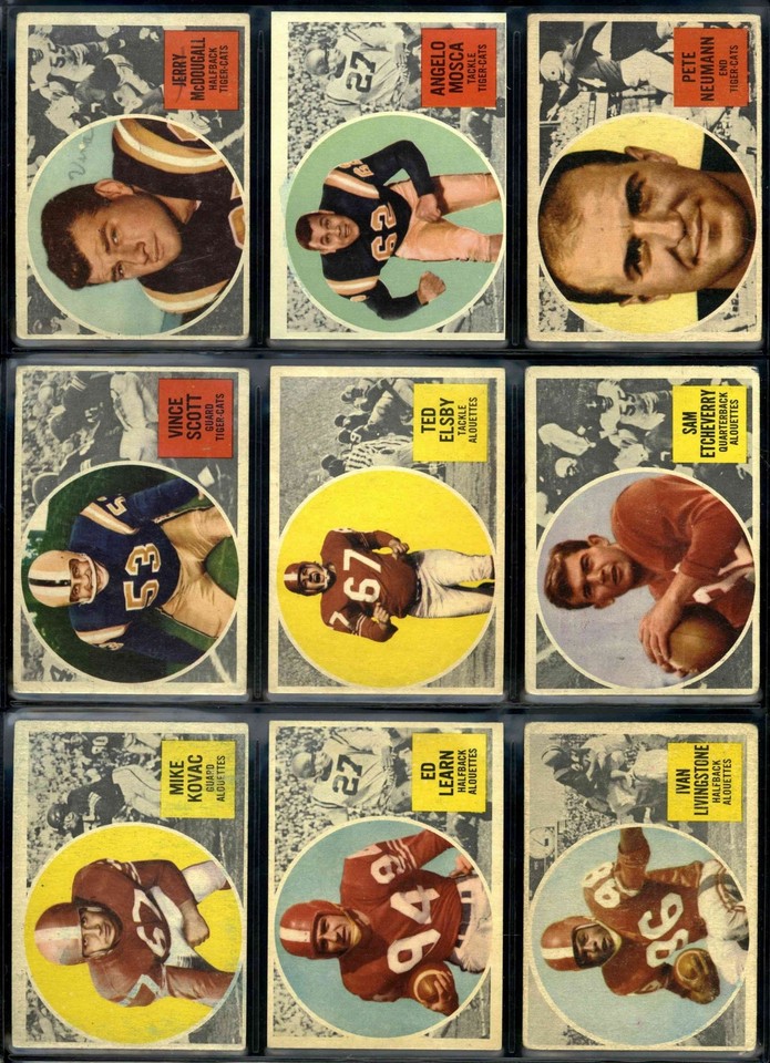 1960 Topps Football CFL Complete Set 88/88 VG | eBay