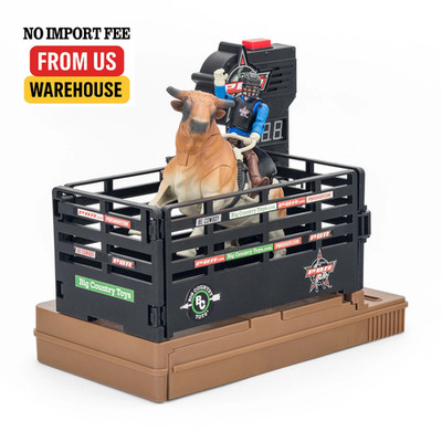 PBR® Bucking Bull & Rider Toy Set – Rodeo Action Figure, Bull Riding ...