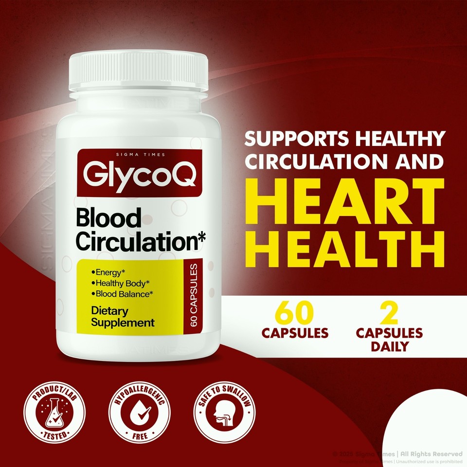 (3 Pack) GlycoQ Blood Support, Premium Glyco Q Glycogen Control for ...