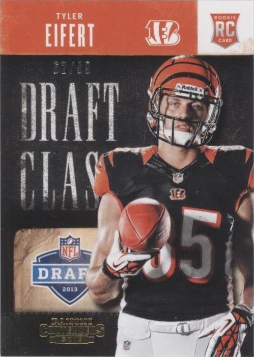 2013 Panini Contenders - Draft Class Tyler Eifert #18 Gold /99 (RC) for ...