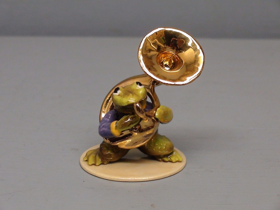 Retired Specialty Hagen Renaker Frog Playing Tuba | eBay