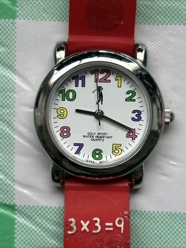 Golf Sport Silver Tone Math Equation Band Kids Watch | eBay