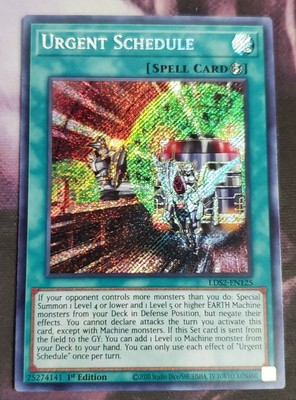 Urgent Schedule Secret Rare LDS2-EN125 - NM 1ST ED Sealed Yugioh | eBay
