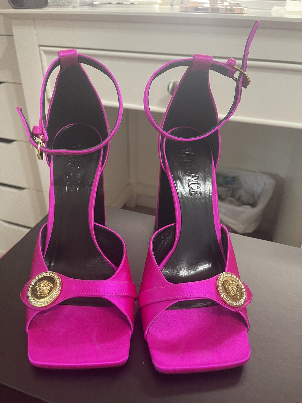 Authentic Versace Medusa Heels - Gem