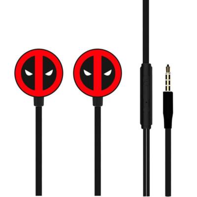 Marvel Deadpool Kids In-Ear Earphones with Mic – 3.5 mm Jack Licensed ...