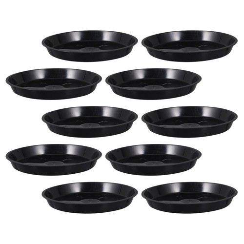 10 Pcs Flower Pot Base Plastic Circular Flowerpot Round Plant Trays | eBay