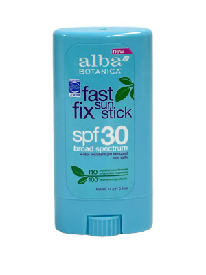 *Alba Botanica Fast Fix Sun Stick SPF30 Broad Spectrum Sunscreen (14g/0 ...