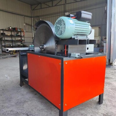 Desktop Automatic Round Wood Cutting Machine 220V Round Wood Log Cut ...