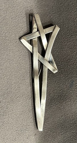 Ludwig Wolpert Designed Modern Sterling Silver Star Of David Pin ...