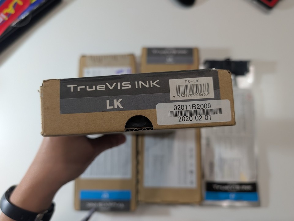 New Roland TrueVis Ink TR-LK & TR-CY 500ml for DG VG SG Inkjet Printer ...