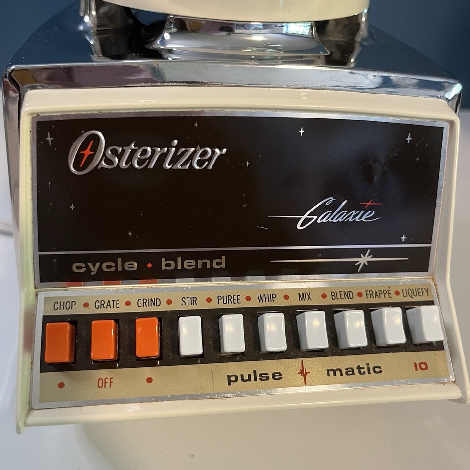 Vintage Osterizer Liquefier Blender Galaxie White & Chrome USA 1985 ...