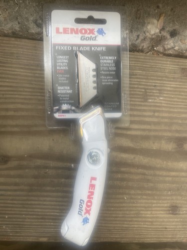 Lenox Fixed Blade Knife W/ 3 Bonus Blades | eBay