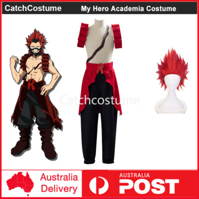 Anime My Hero Boku no Hero Academia Kirishima Eijiro Battle Cosplay ...