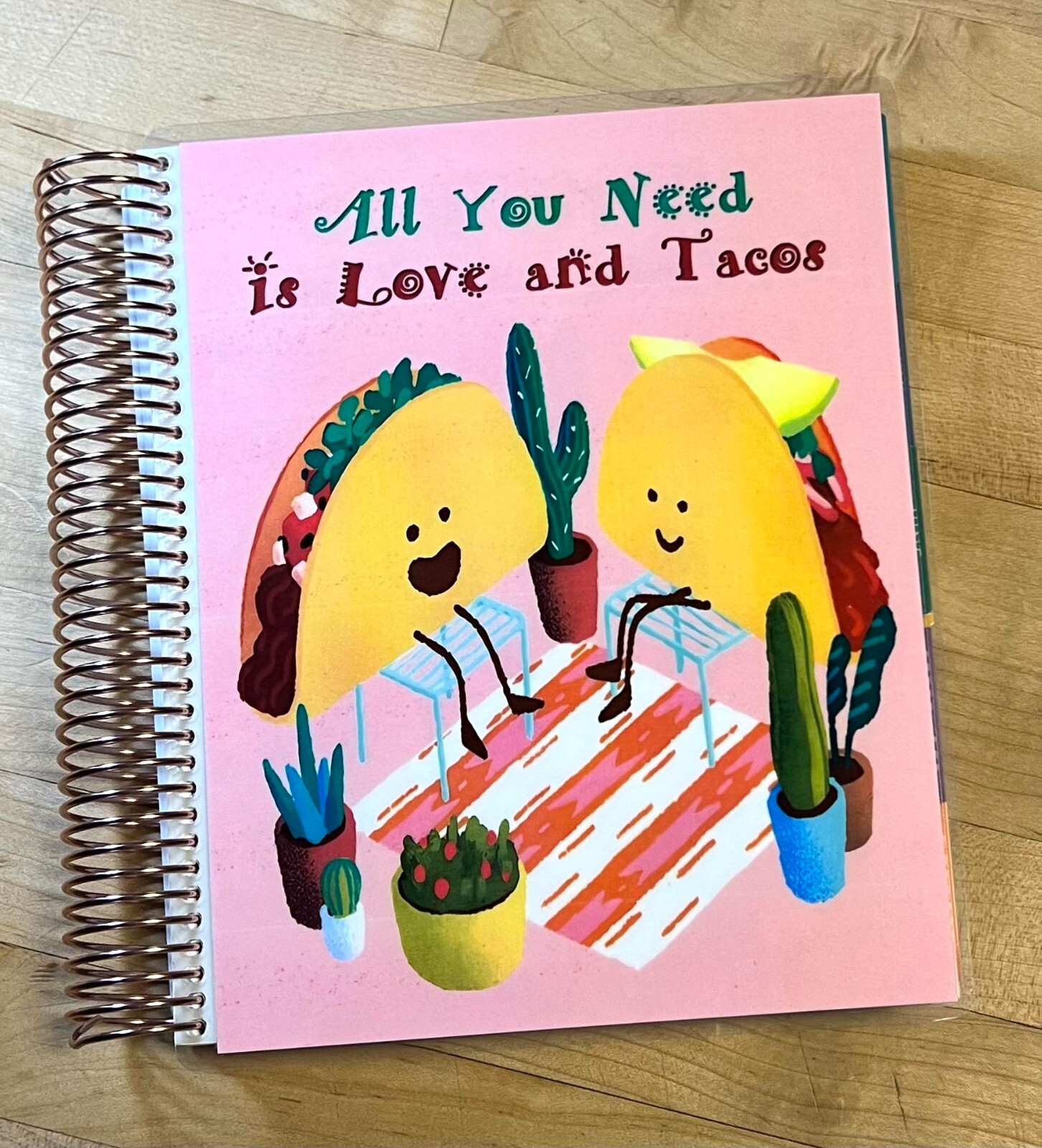 "All you Need is Love and Tacos" Cover Set 4 use w/ Erin Condren Life ...