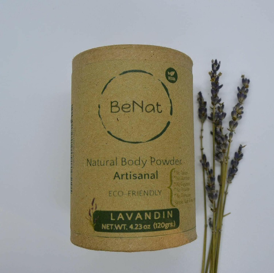 BeNat. All-Natural Body Powder. Eco-friendly. No-talc. For Women, Men ...