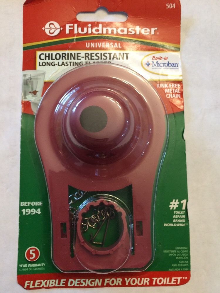 Fluidmaster 504 Sure Fit Universal Chlorine Resistant Toiler Flapper 3 ...