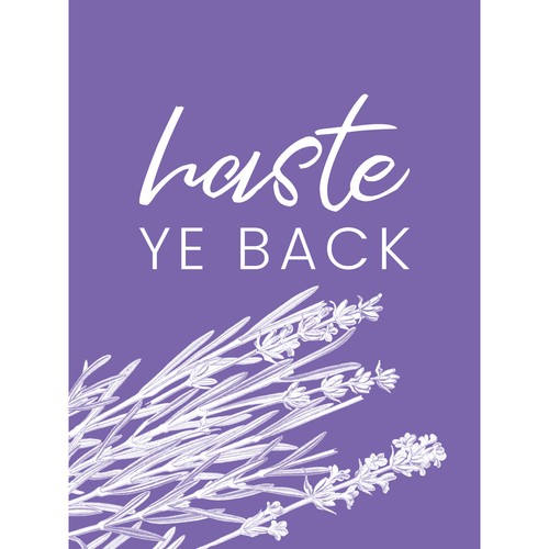 Scotland Flower Quote Haste ye Back Large Canvas Wall Art Print | eBay ...