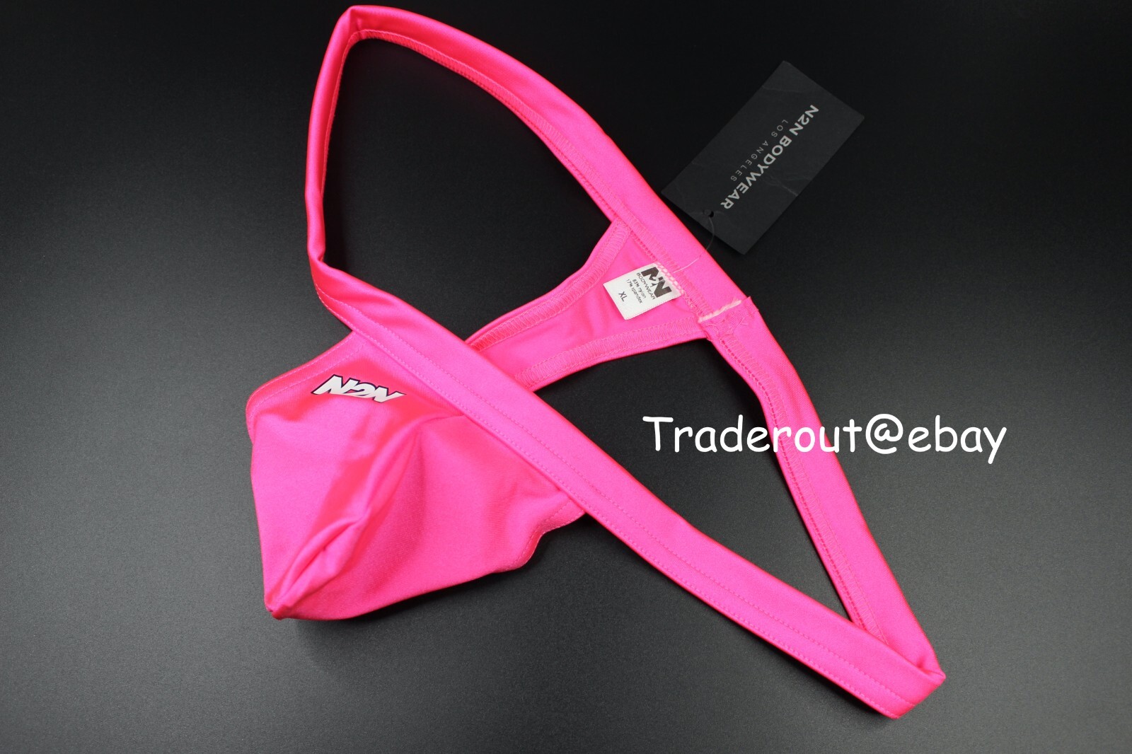 N2N Bodywear Men neon pink swim G-string thong swimwear size L XL | eBay