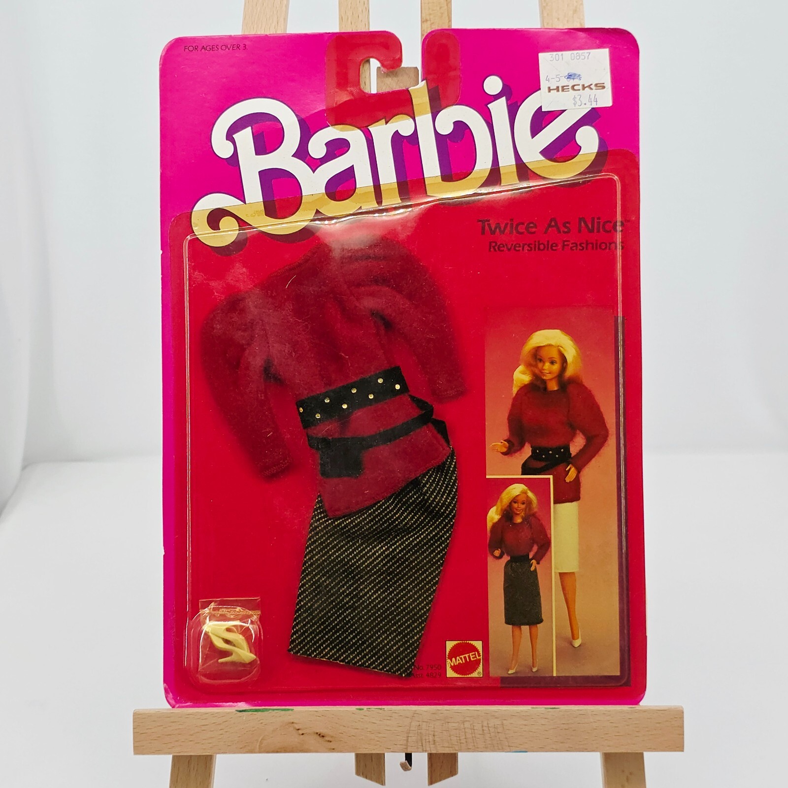 Vintage 1984 Barbie Twice As Nice Outfit #7950 NRFB Reversible Fashion ...