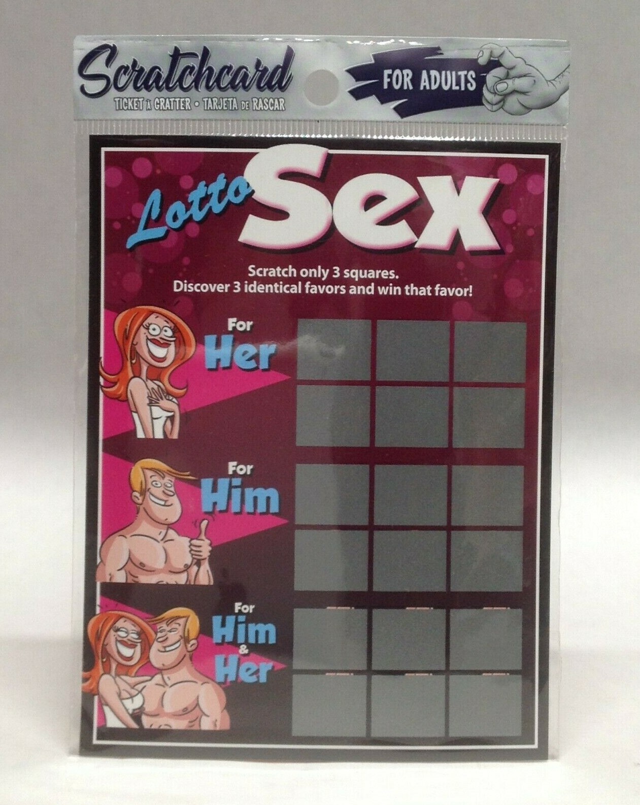 2 Lotto Sexy Scratch off Cards Adults Him & Her Treats Romantic ...