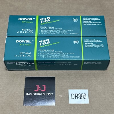 (2) BRAND NEW - DOWSIL RTV 732 Multi-Purpose Sealant - Clear - 90mL ...