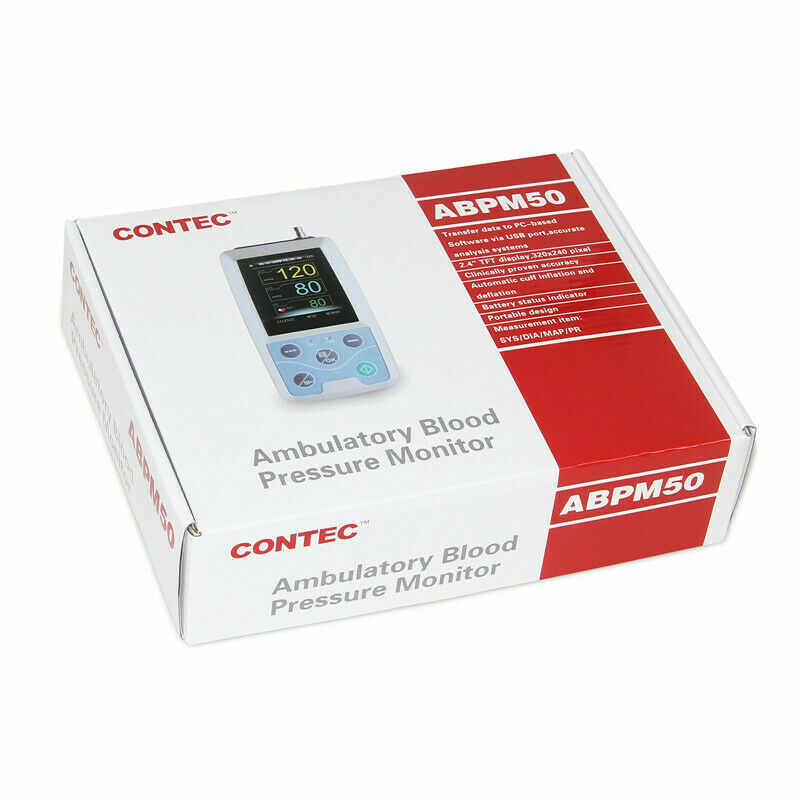 CONTEC Ambulatory Blood Pressure Monitor 24hours NIBP Holter Recorder ...
