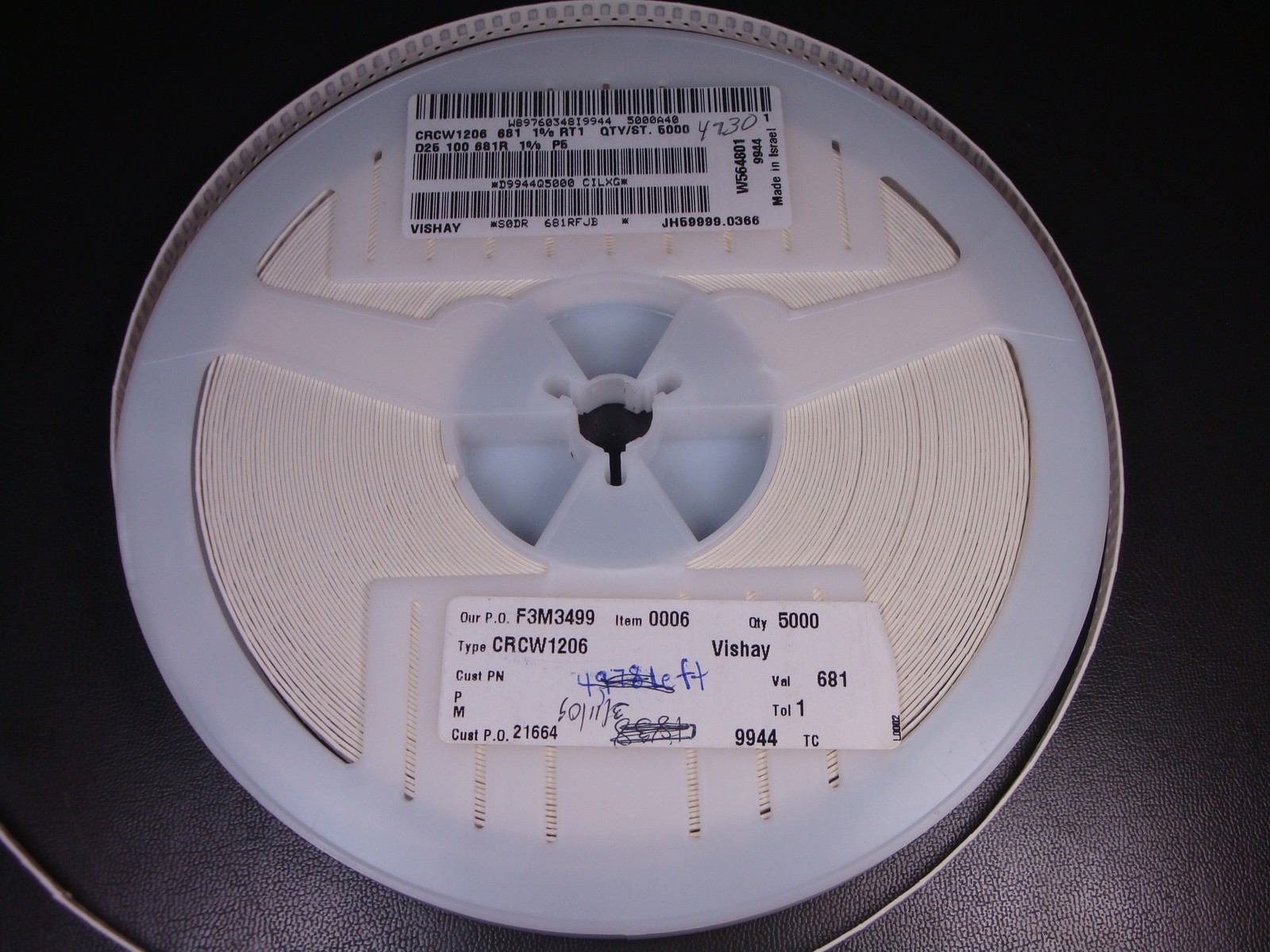 Lot of 75 CRCW1206681RFKTA Vishay Resistor 681 Ohm 1% 1/4W 1206 ...