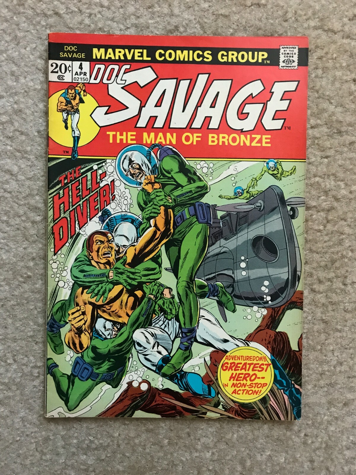 Marvel Doc Savage - LOT #1-5 PLUS Giant Size #1 (1972) - LOOK! | eBay